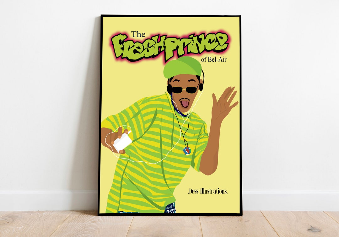 Fresh Prince of Bel-air Art Print, Fresh Prince, DIGITAL DOWNLOAD, 90's ...