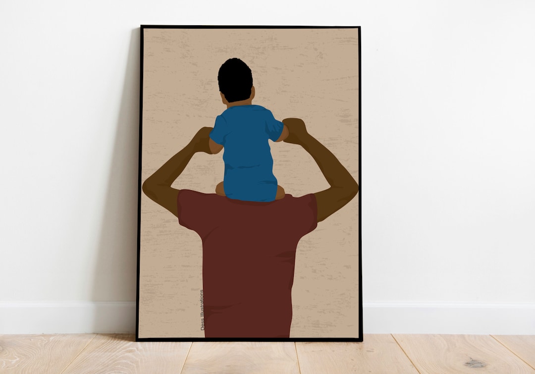 Vater und Sohn Kunst, DIGITAL DOWNLOAD, Vater und Sohn Kunstdruck ...