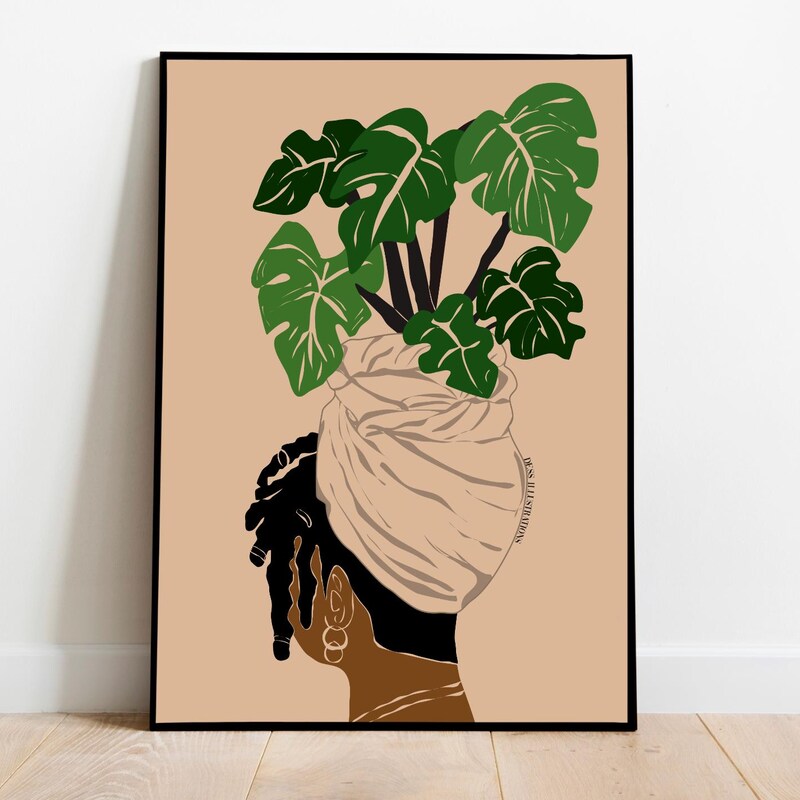 Black Woman With Locs - Etsy