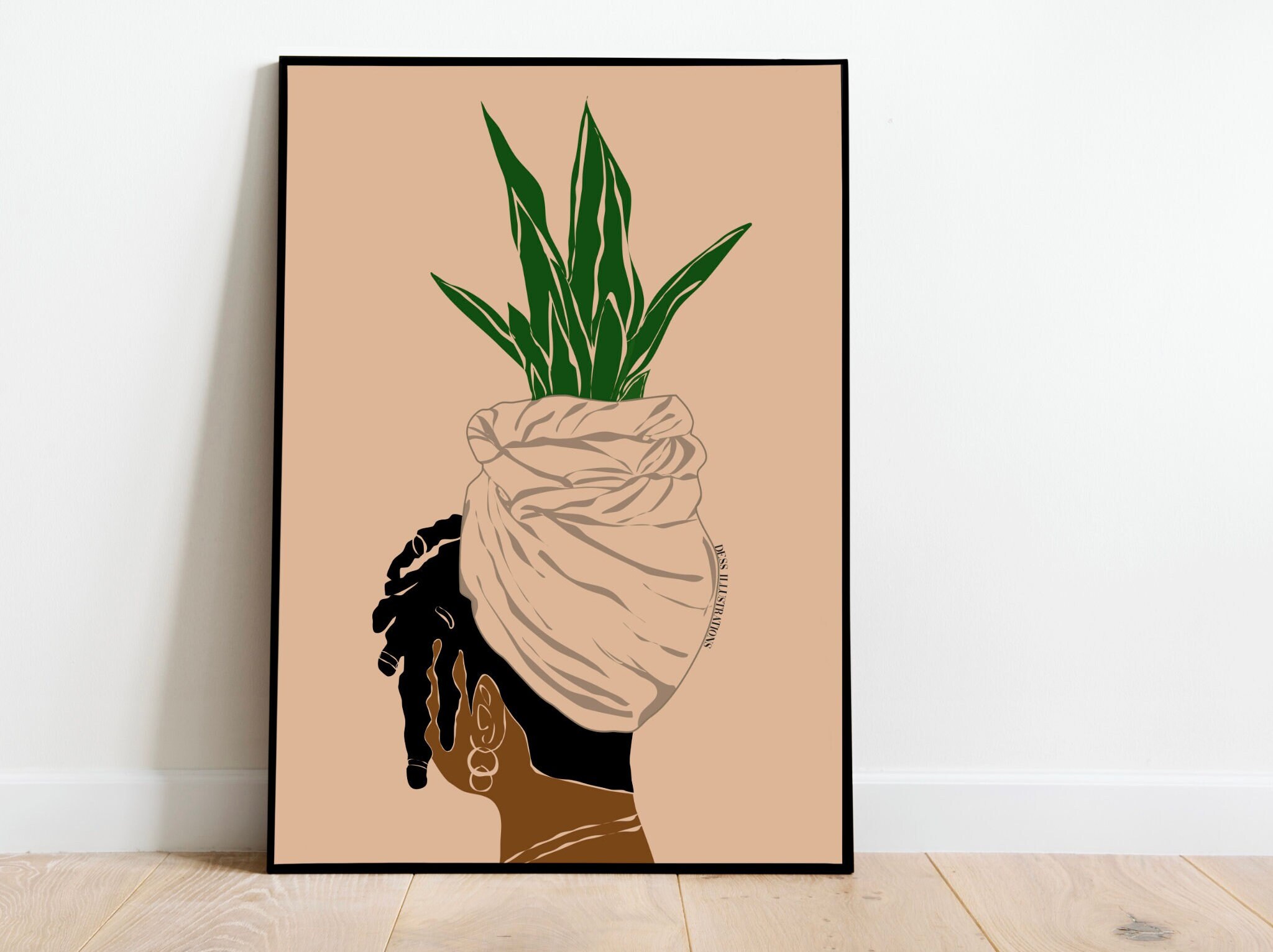 Black Woman With Locs, Black Girl With Locs, Woman With Dreadlocks Art ...