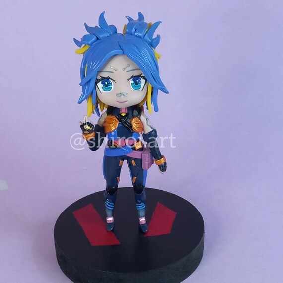 Handmade Valorant Neon Chibi Figure - Etsy