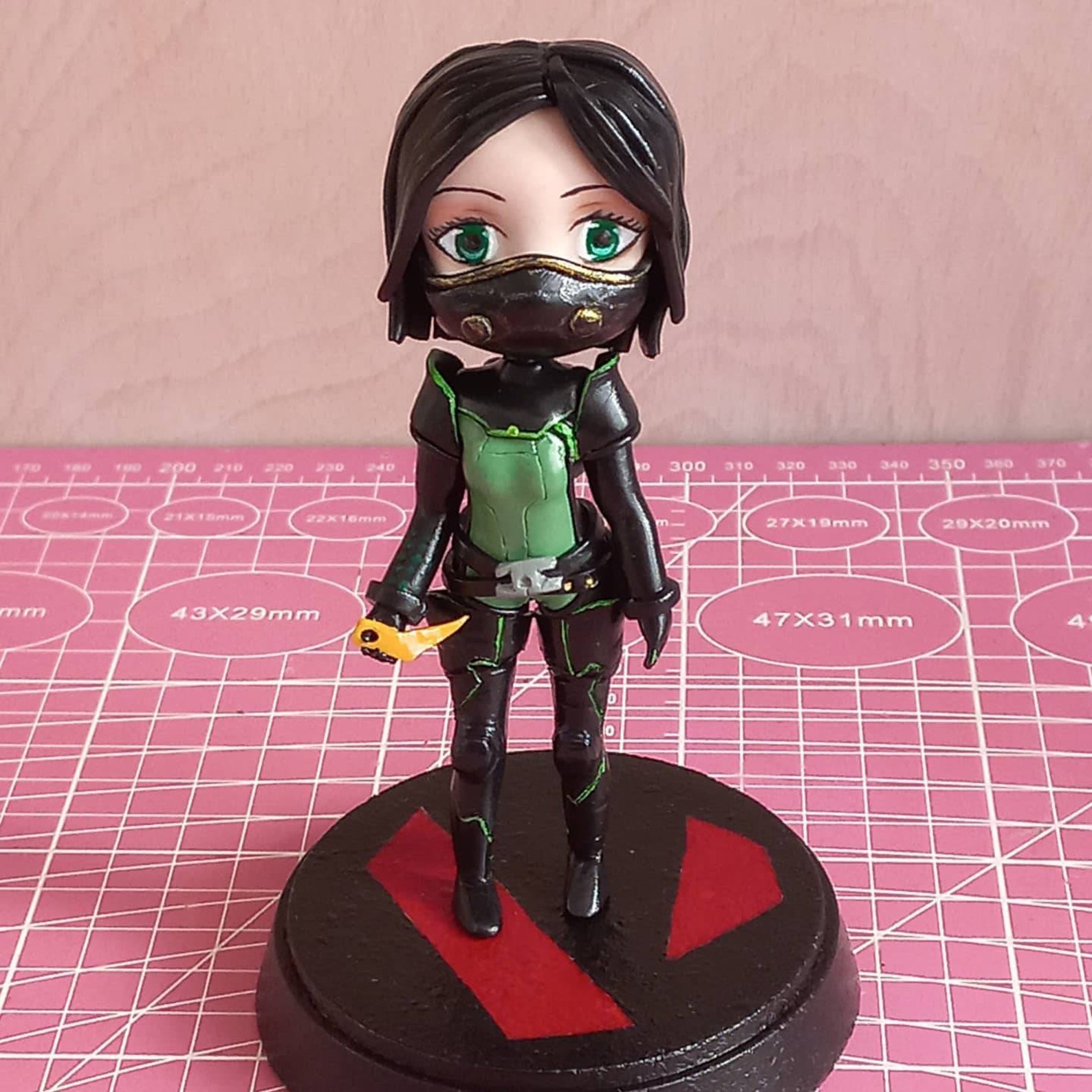 Valorant Viper Chibi Figure | Etsy