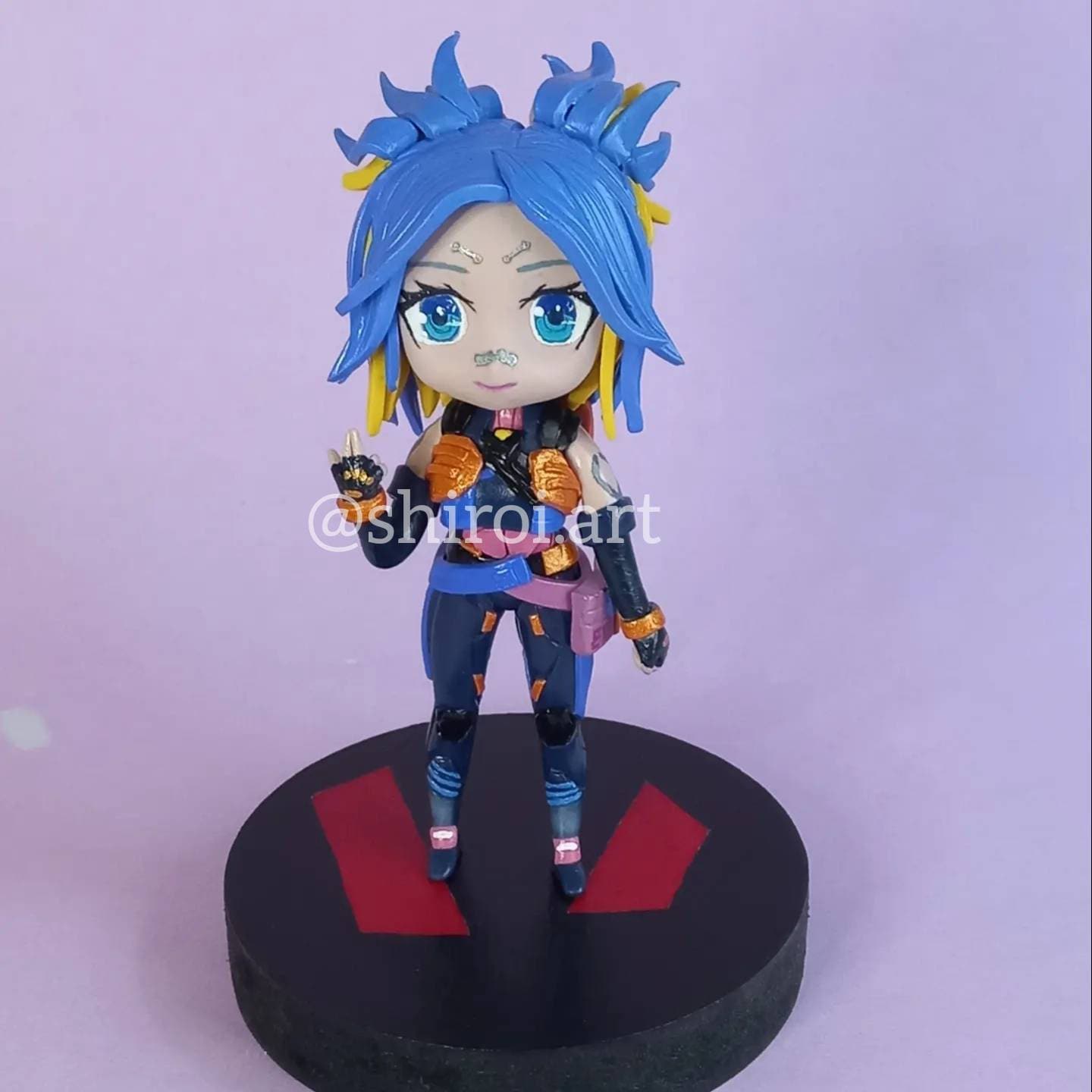 Handmade Valorant Neon Chibi Figure - Etsy