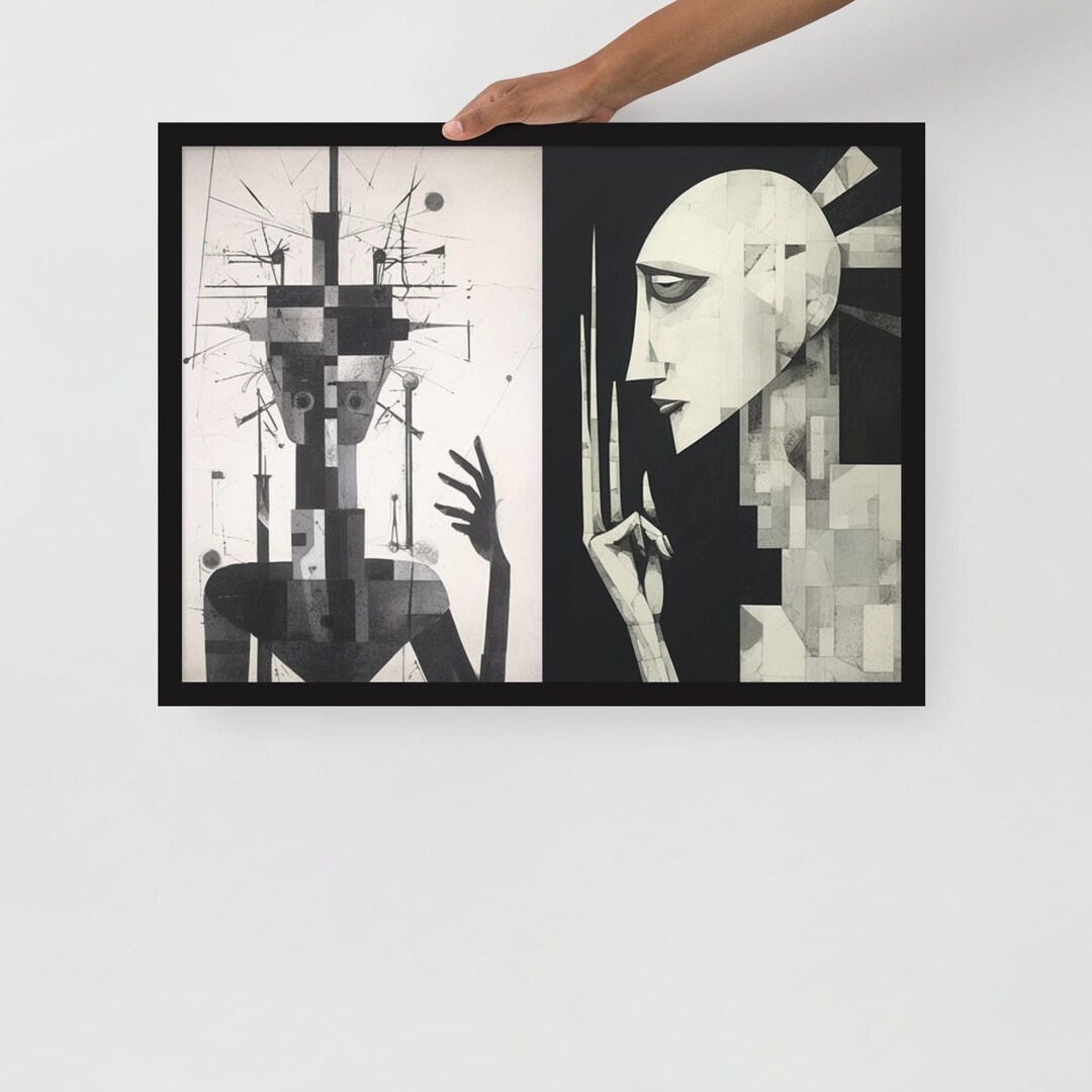 Duality 1 Framed, Fantasy Poster Prints, Unique Canvas Art, Home Decor ...