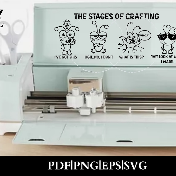 4 Stages of Crafting Svg - Etsy
