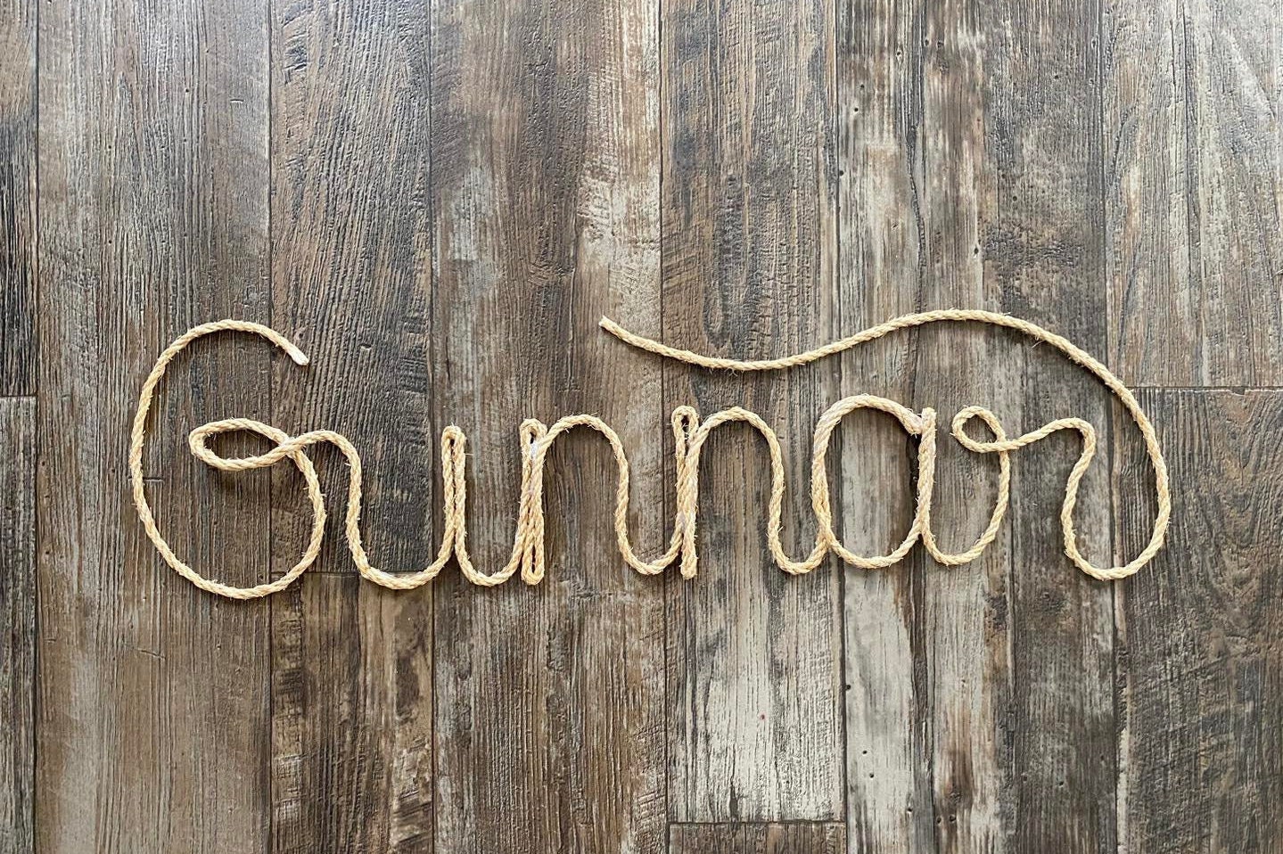 Custom Rope Letter Name Sign-rustic Nursery,wedding Gift - Etsy Canada