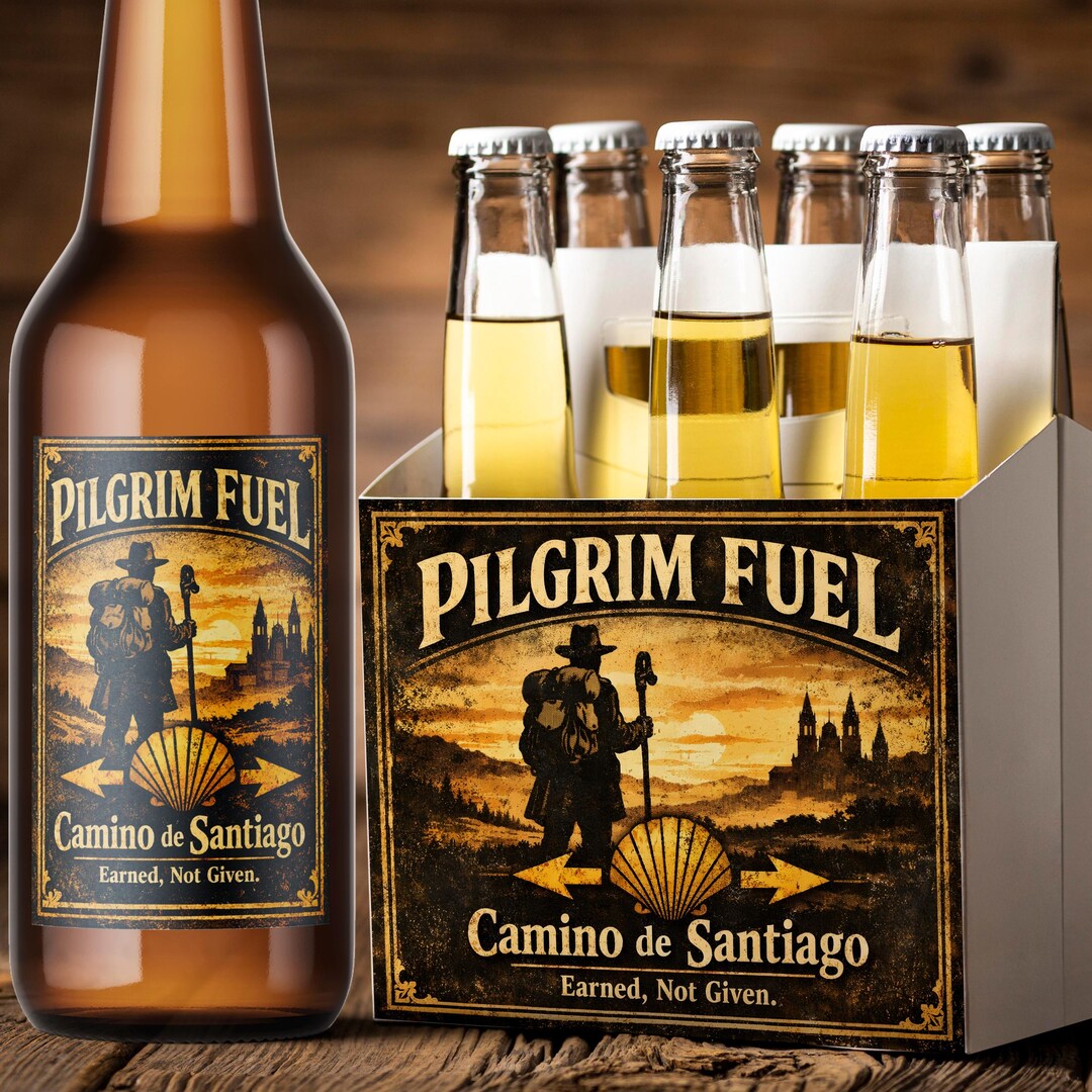 Pilgrim Fuel – Camino De Santiago Beer Label Set With White 6-pack ...