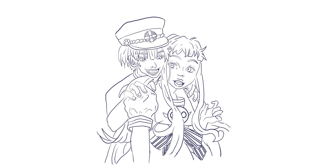Toilet Bound Hanako Coloring Page - Etsy