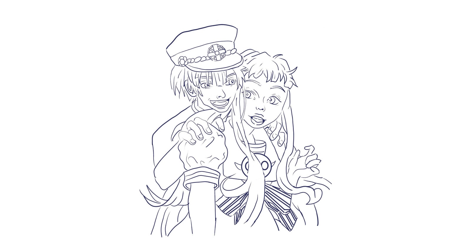Toilet Bound Hanako Coloring Page - Etsy