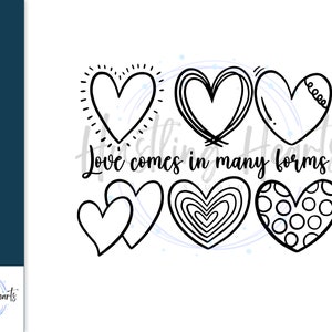 Love Comes in Many Forms SVG | Digital Download | PNG JPG | Diy Cricut ...