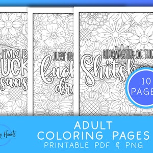 Curse Word Drawing Sheets - Etsy