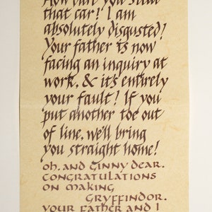 Ms. Weasley Howler Letter to Ron. - Etsy
