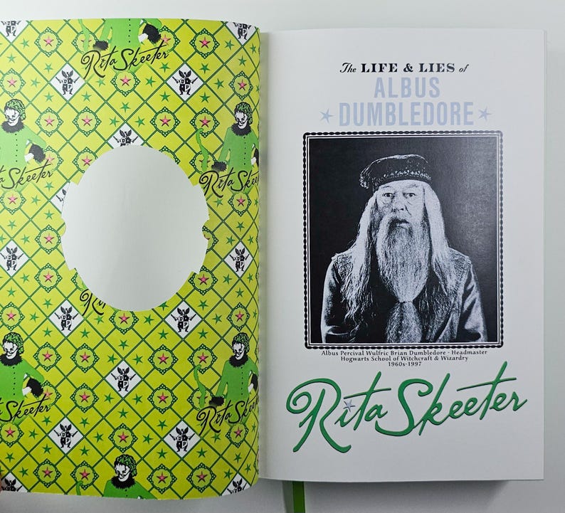 The Life and Lies of A.D. by Rita Skeeter - Prop Book - Etsy