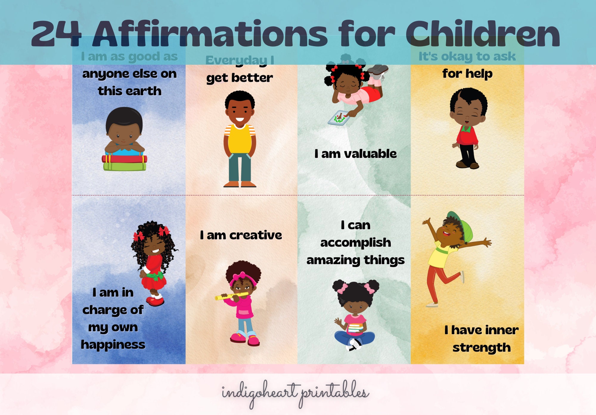 Affirmation Cards for Kids | Positive Affirmations Cards ...