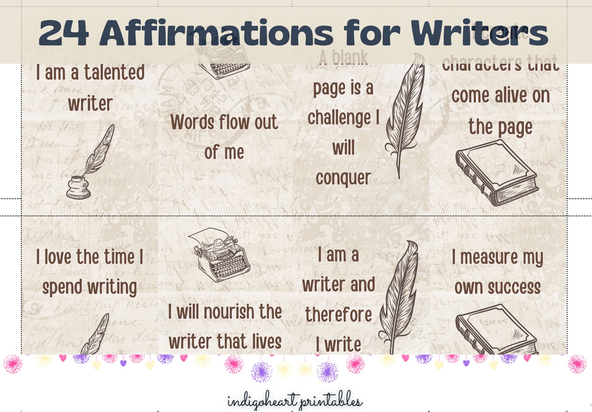 Positive Affirmations for Writers and Authors | Inspirational ...