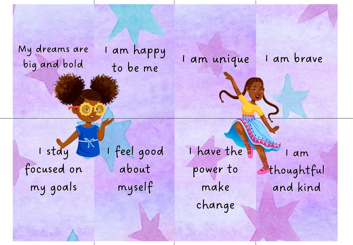 Black Girl Magic Affirmation Card Deck, Positive Affirmation Cards for ...