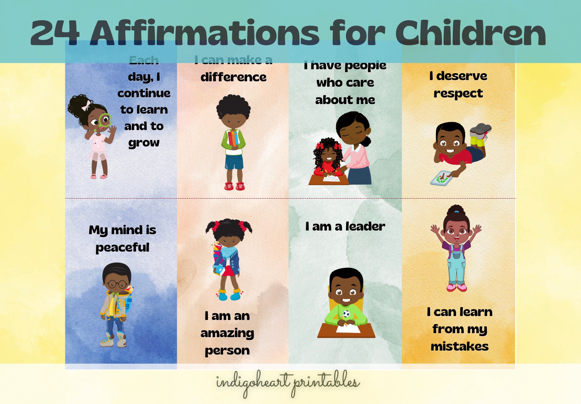 Affirmation Cards for Kids | Positive Affirmations Cards ...