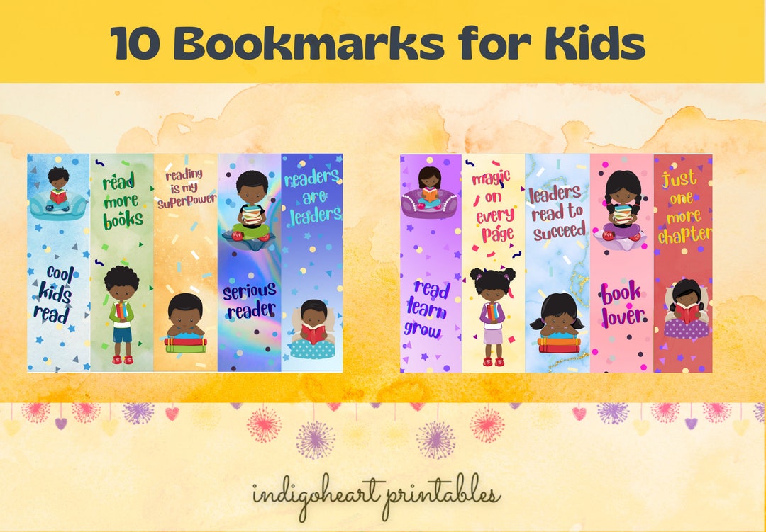 Bookmarks for Kids | Diverse Bookmarks | Bookmarks for African American ...
