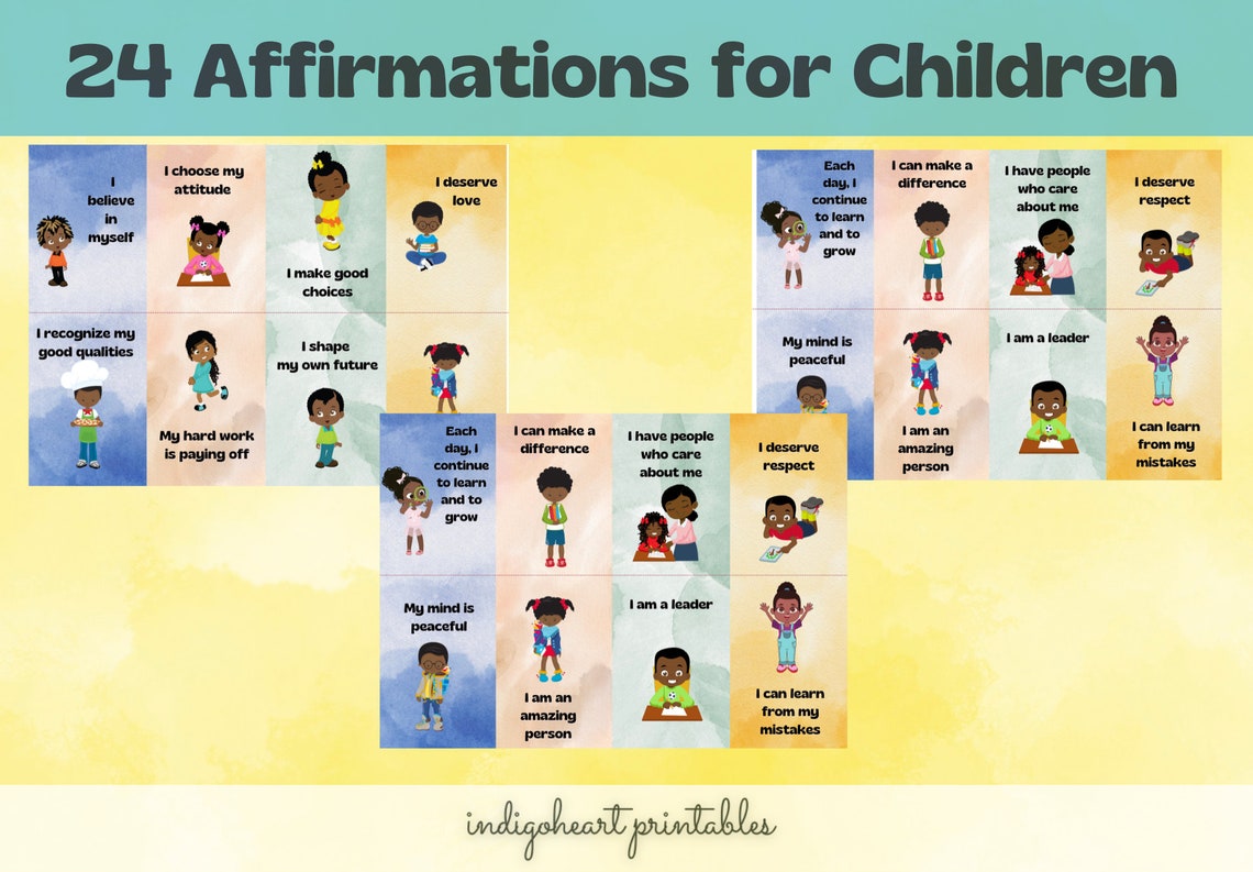 Affirmation Cards for Kids | Positive Affirmations Cards ...