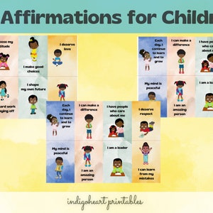Affirmation Cards for Kids | Positive Affirmations Cards ...