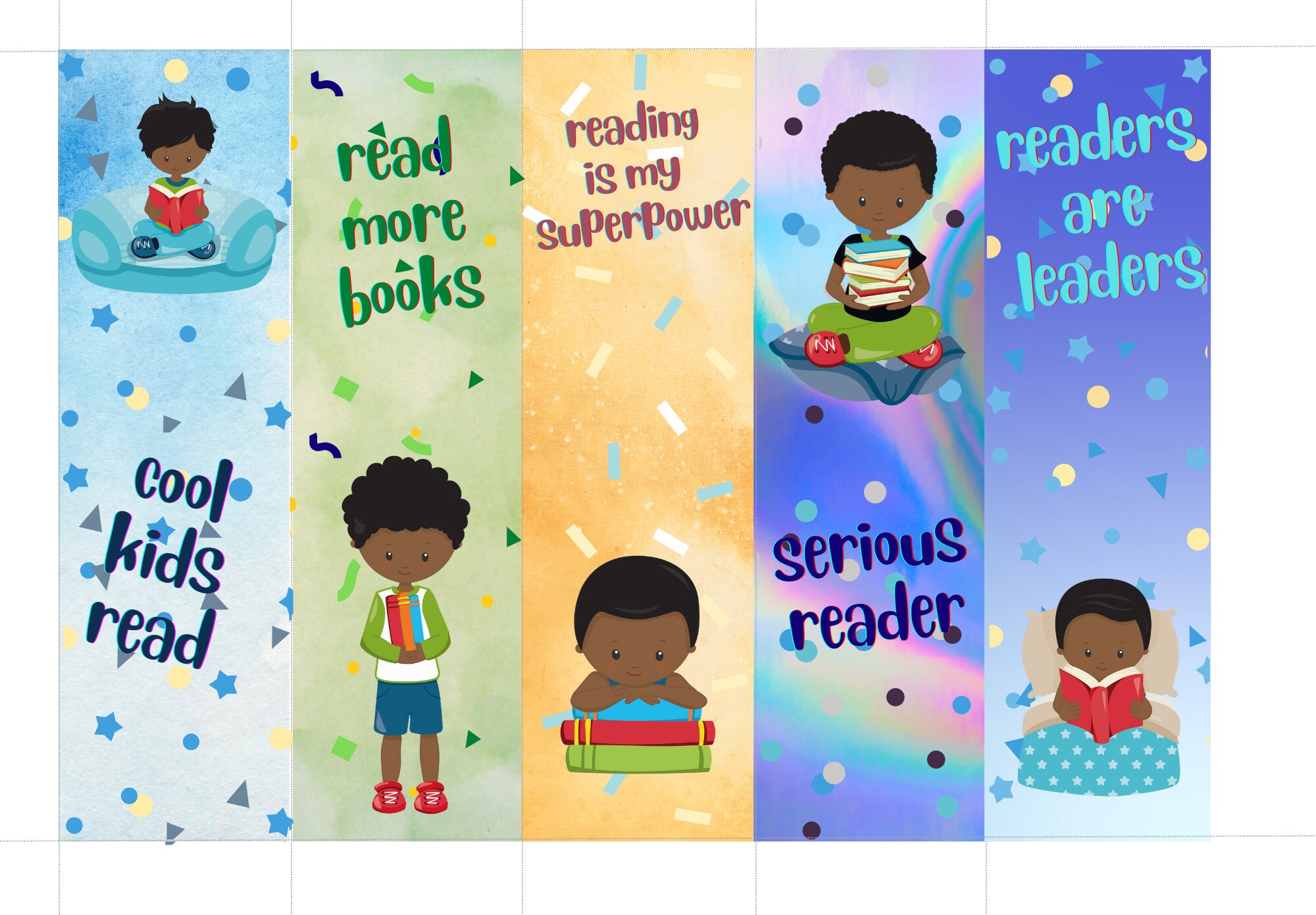 Bookmarks for Kids | Diverse Bookmarks | Bookmarks for African American ...