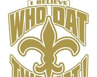 Who Dat Nation Car Decal - Etsy