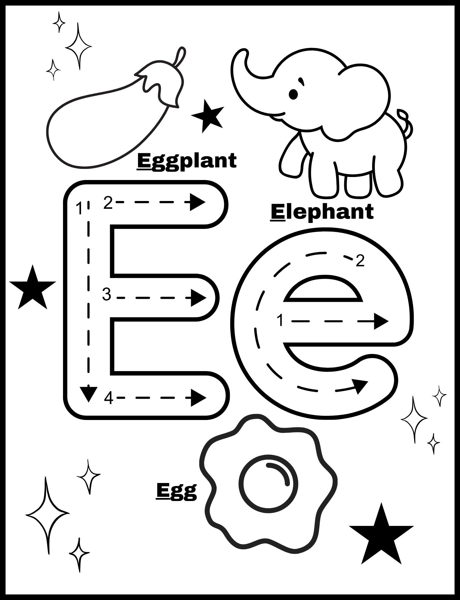 Preschool Kindergarten Traceable Letters for Kids, 26 ABC Phonics ...