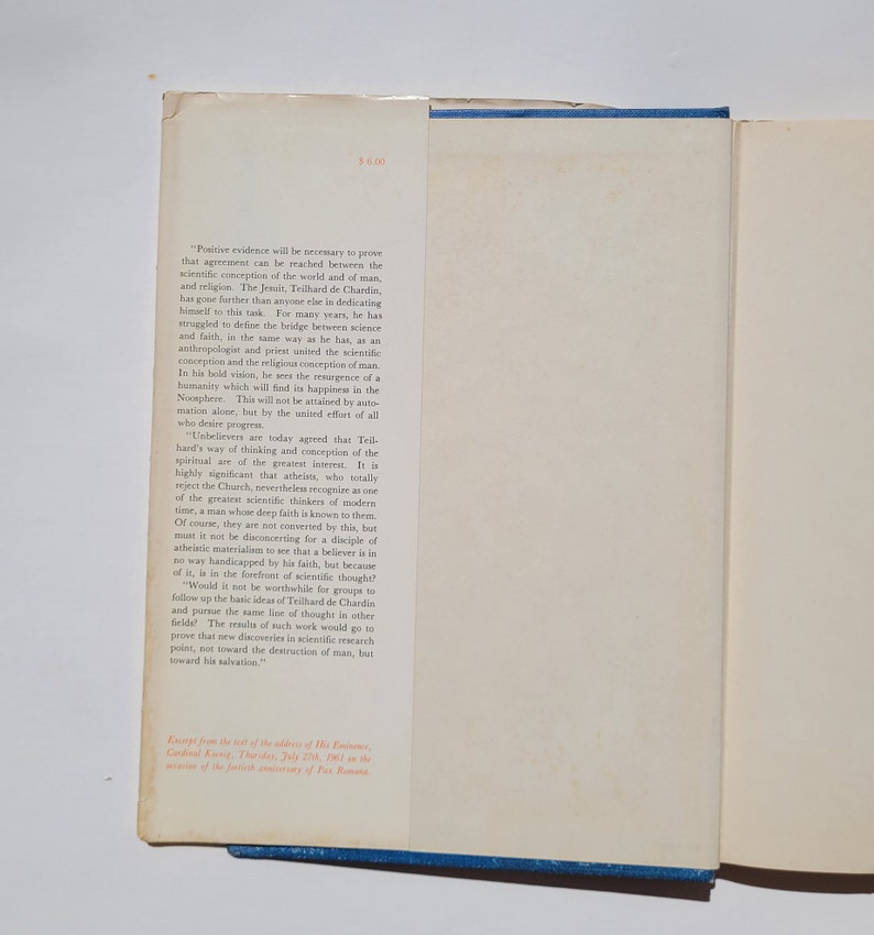 The World of Teilhard De Chardin Edited by Robert T. Francoeur 1961 - Etsy