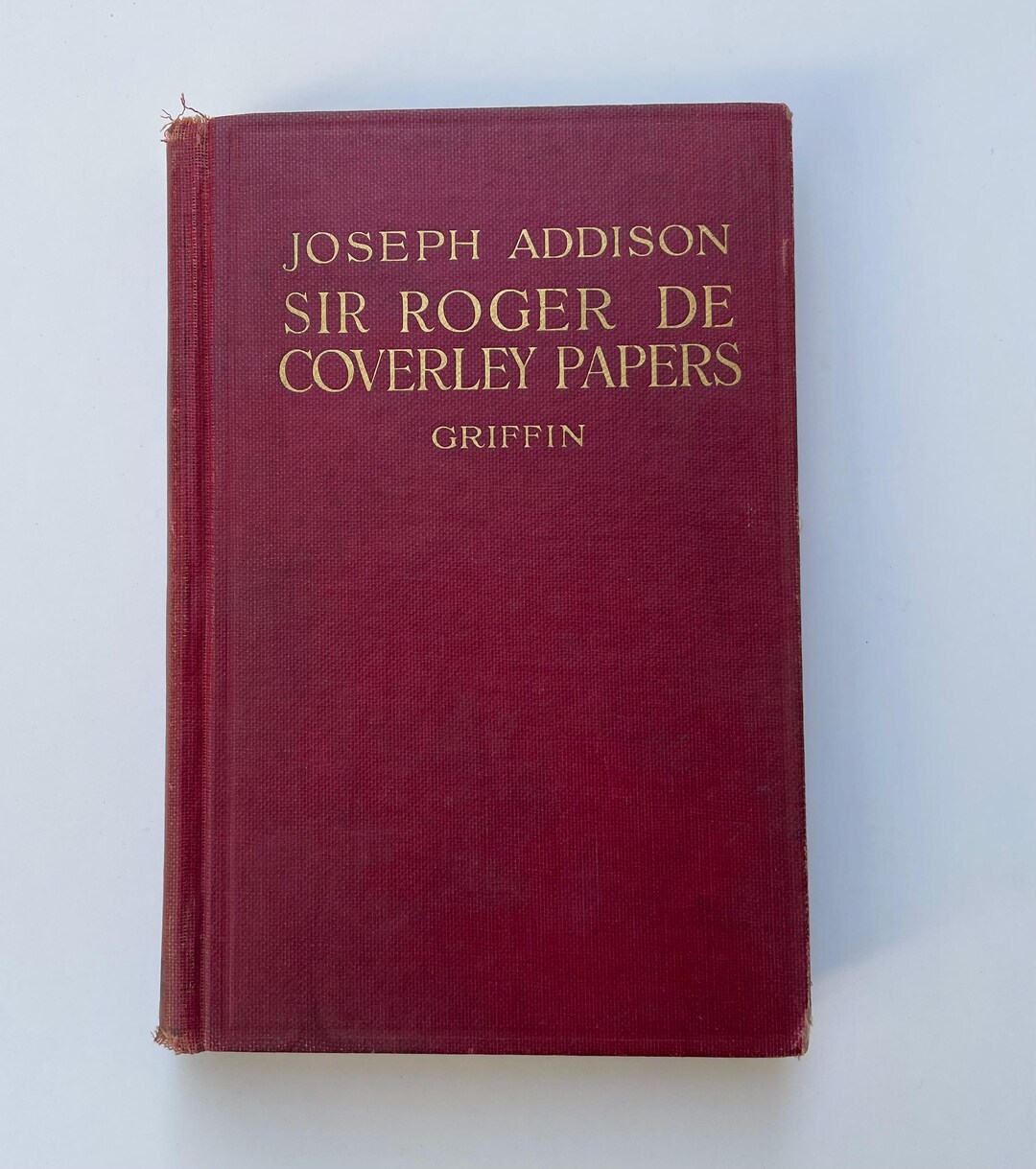 1926 Sir Roger De Coverley Papers: English Readings for Students - Etsy