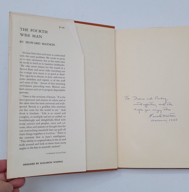 The Fourth Wise Man by Howard Matson 1954 First Edition Signed - Etsy