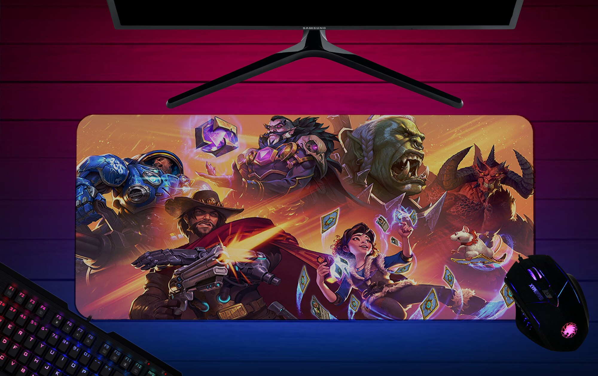 Blizzard WoW- Hearthstone -Desk Mat- Mouse Pad - Craft Mat