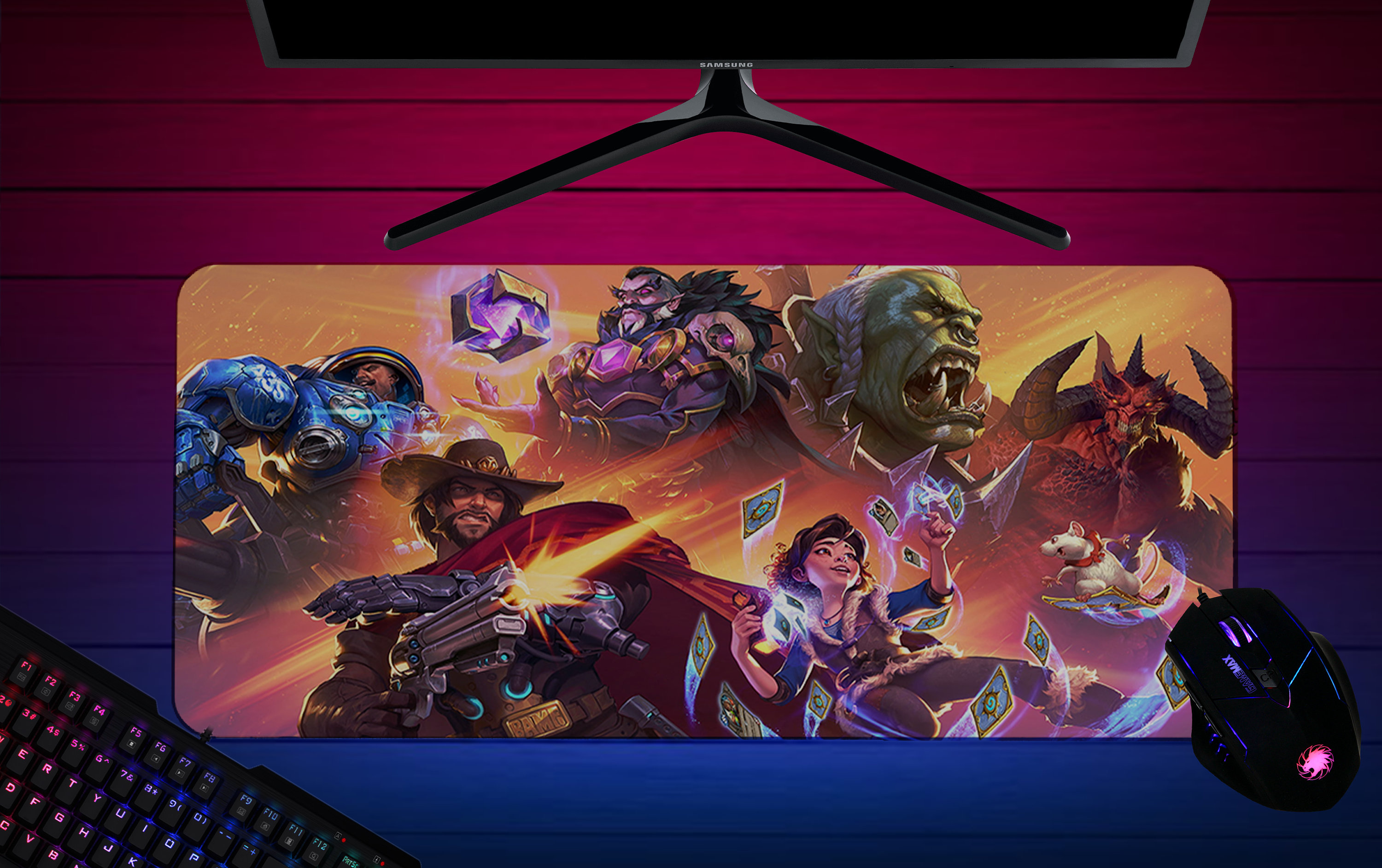 Blizzard WoW- Hearthstone -Desk Mat- Mouse Pad - Craft Mat