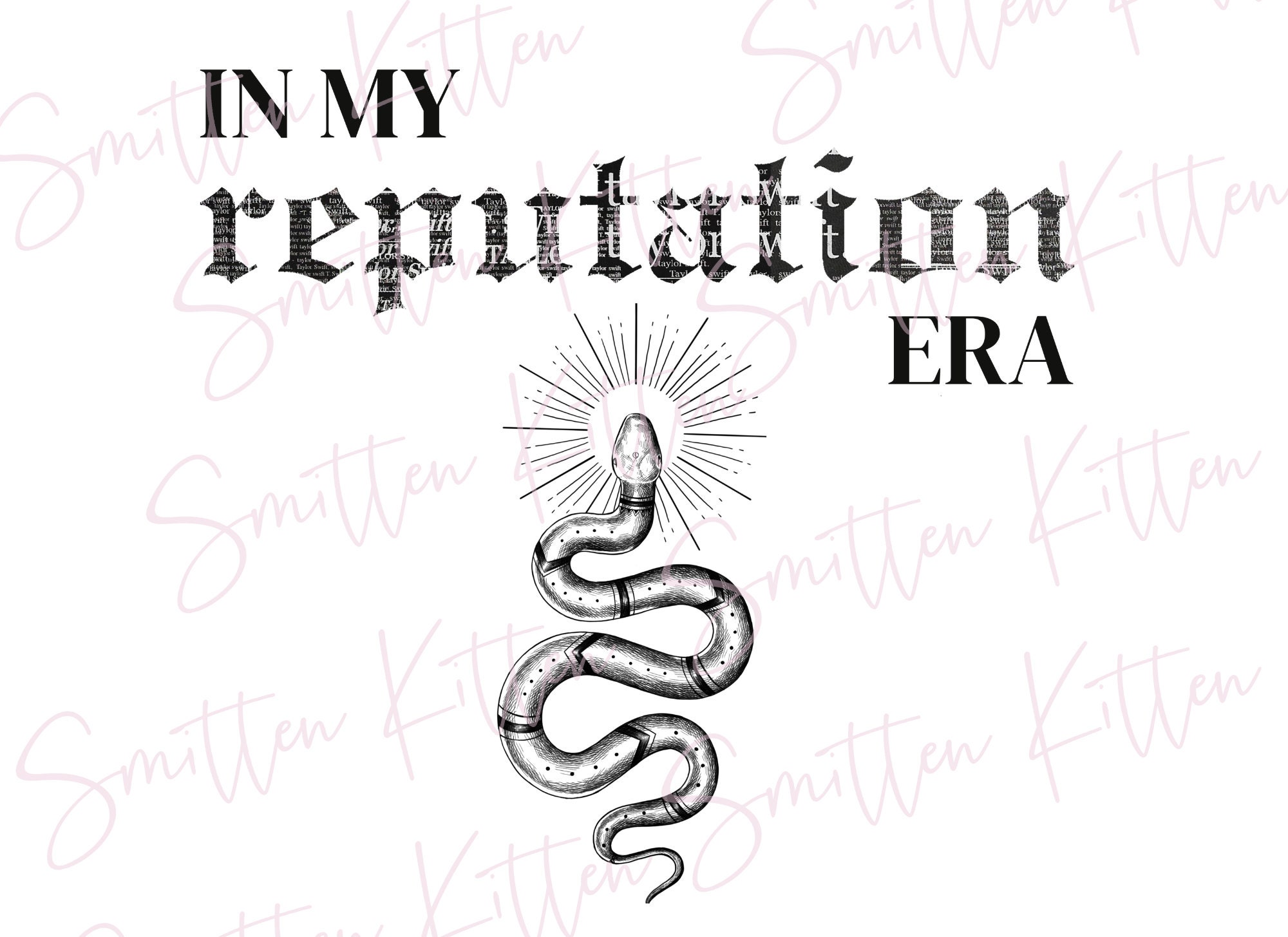 Taylor Inspired in My Reputation Era PNG SVG Eras Tour - Etsy