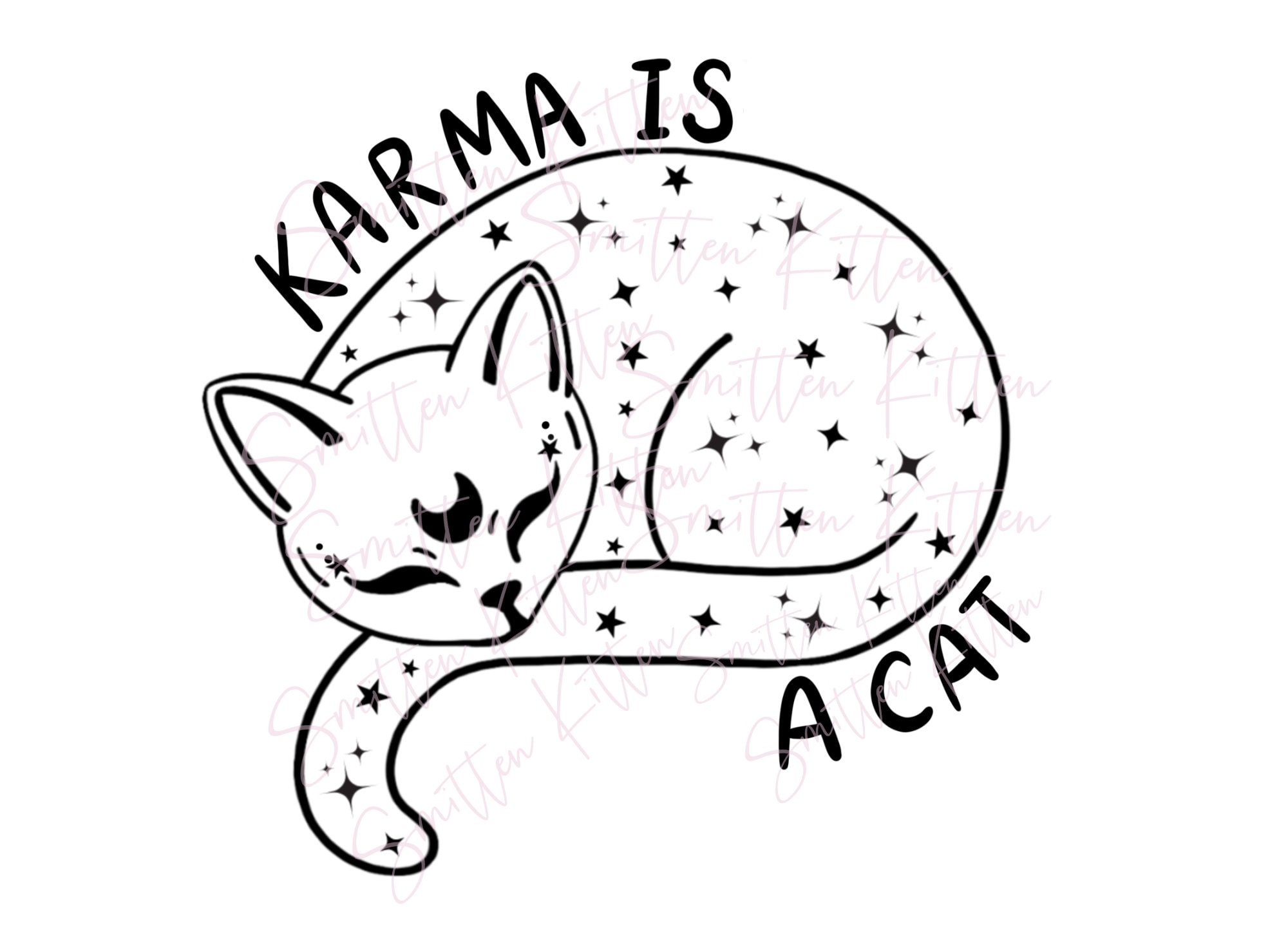 Taylor Inspired Karma is a Cat PNG and SVG File the Eras Tour ...