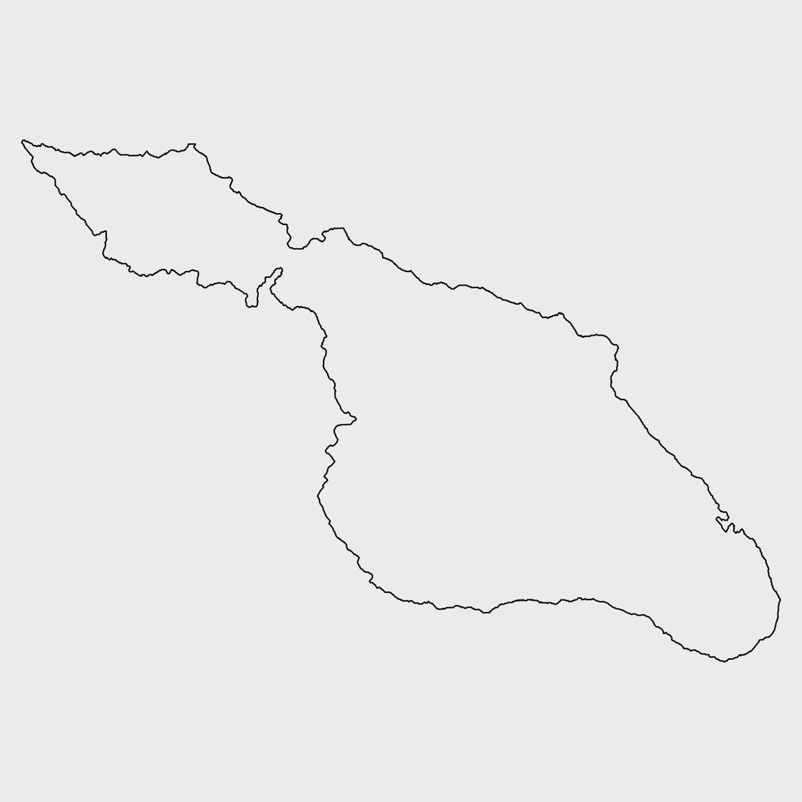 SVG Outline Vector Catalina Island California - Etsy