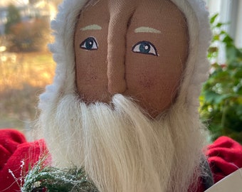 Vintage Folk Art Mache 20-inch Doll by Sharon Andrews Country Primitive ...