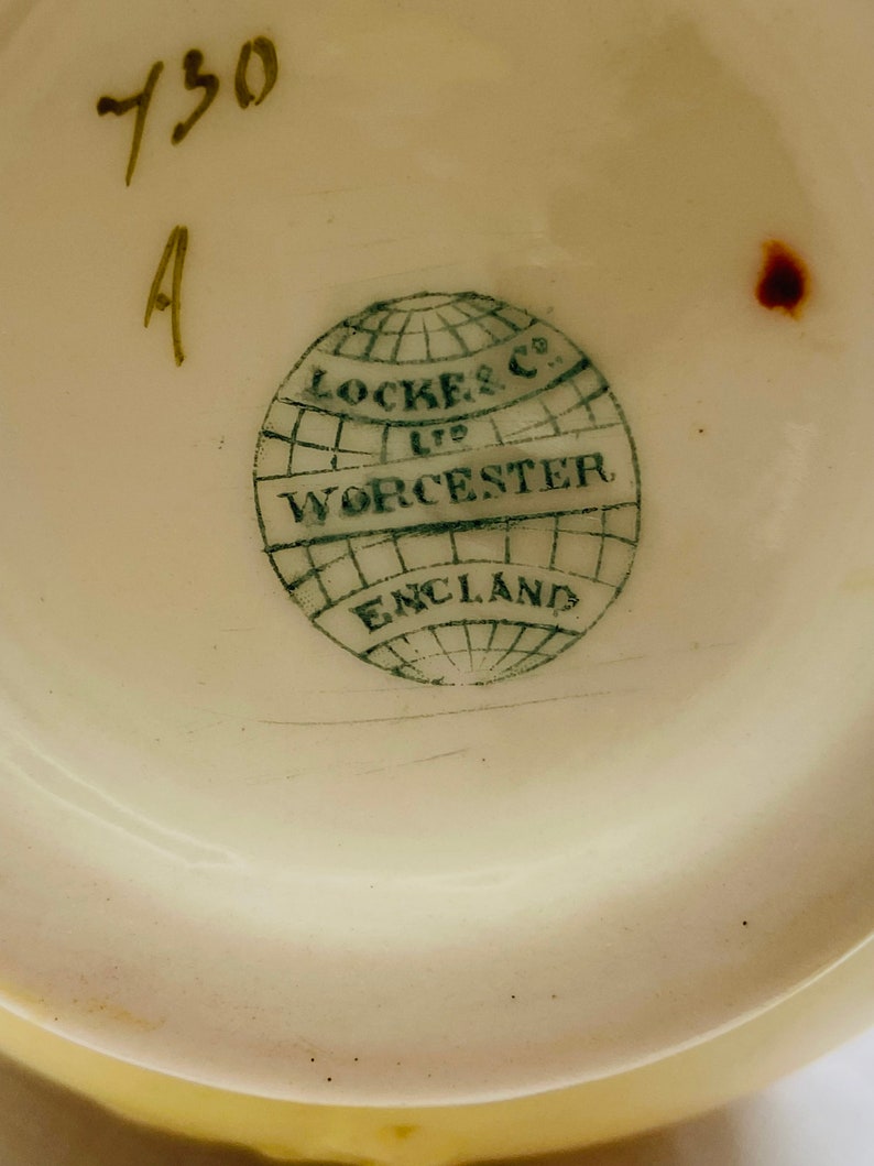 Antique Locke & Co. Porcelain Mustard Jar, Nickel Silver Lid - Etsy