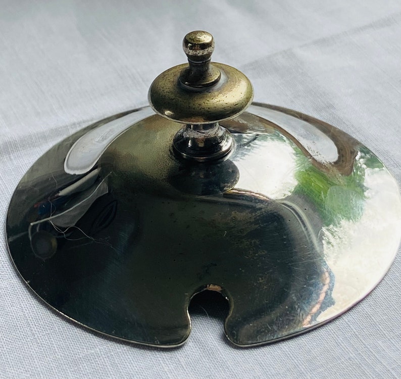 Antique Locke & Co. Porcelain Mustard Jar, Nickel Silver Lid - Etsy