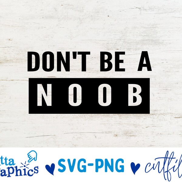 Noob Svg - Etsy