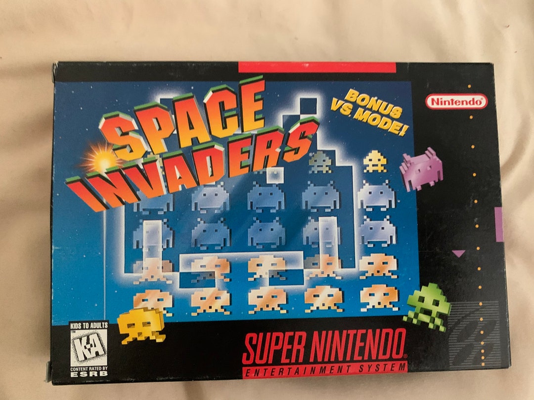 Space Invaders SNES Complete in Box - Etsy