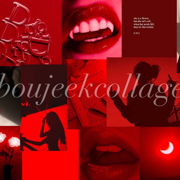 Red Aesthetic Wallpaper - Etsy