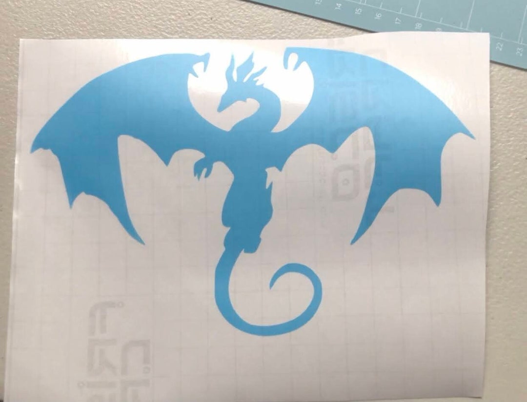Dragon Vinyl Stencil Sheets | 2 Vinyl Stencils | 2 Sheets of Transfer ...