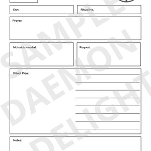 Haagenti Ritual and Study Worksheets - Etsy