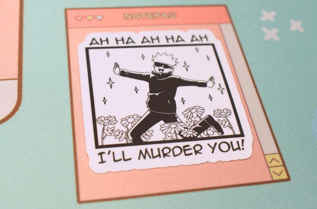 Gojo Satoru ah Ha Sticker Gojo Sticker Bundle JJK Jujutsu Kaisen Cute ...