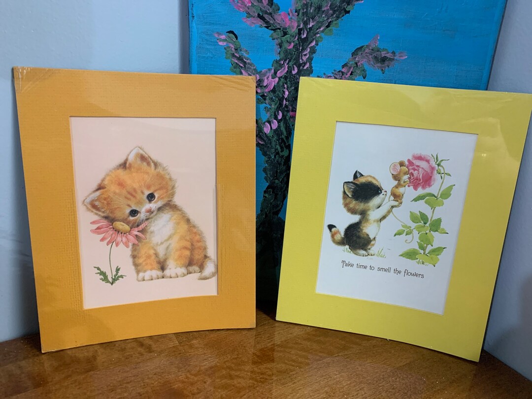Ruth J. Morehead Design Prints- Collectable Vintage Set of Two Colored ...