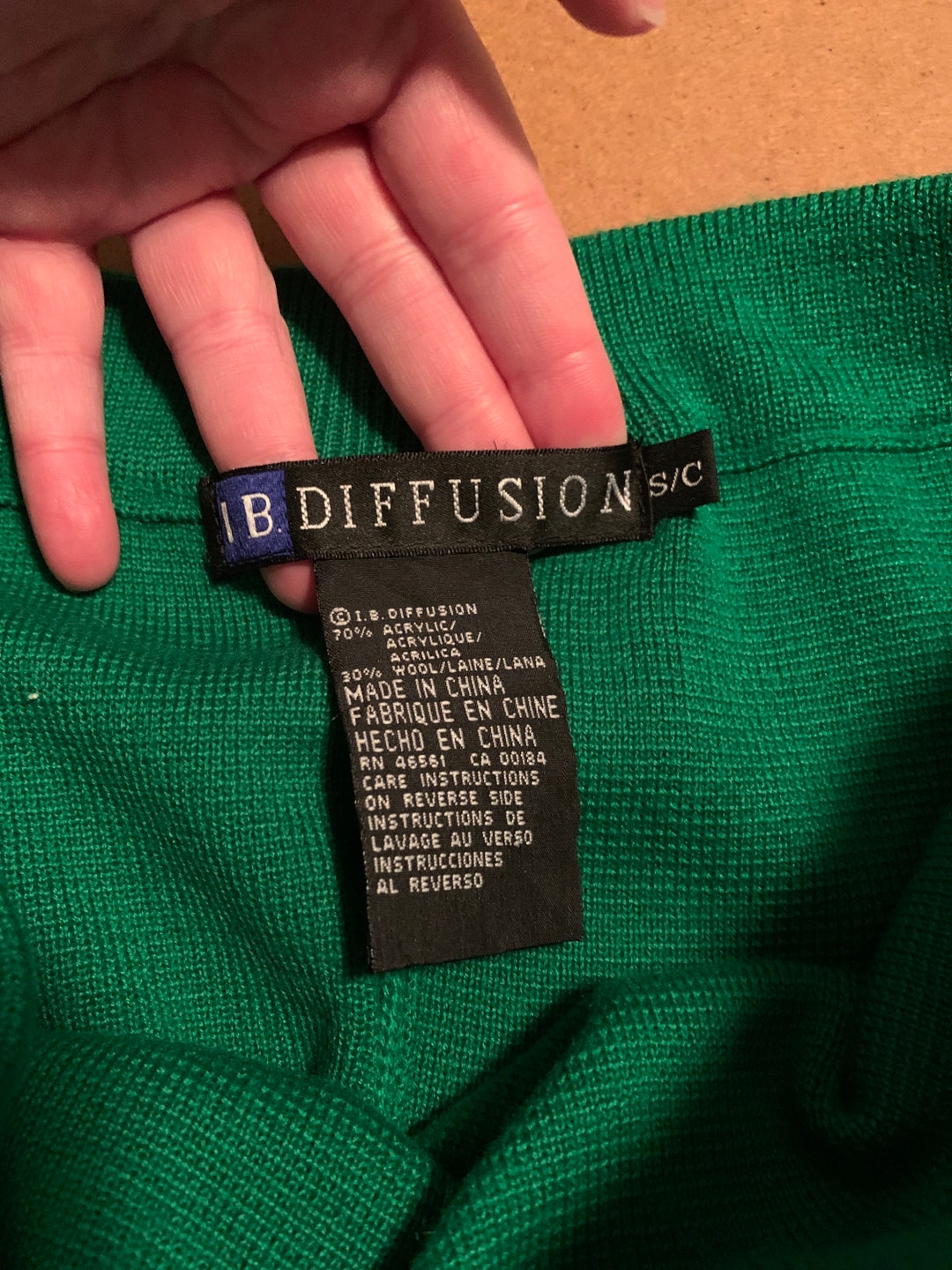 Vintage Green I.B Diffusion Small Acrylic and Wool Legging Pants in ...