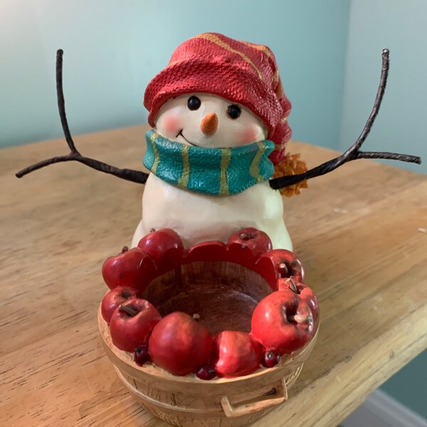 Snowman Tea Light - Etsy