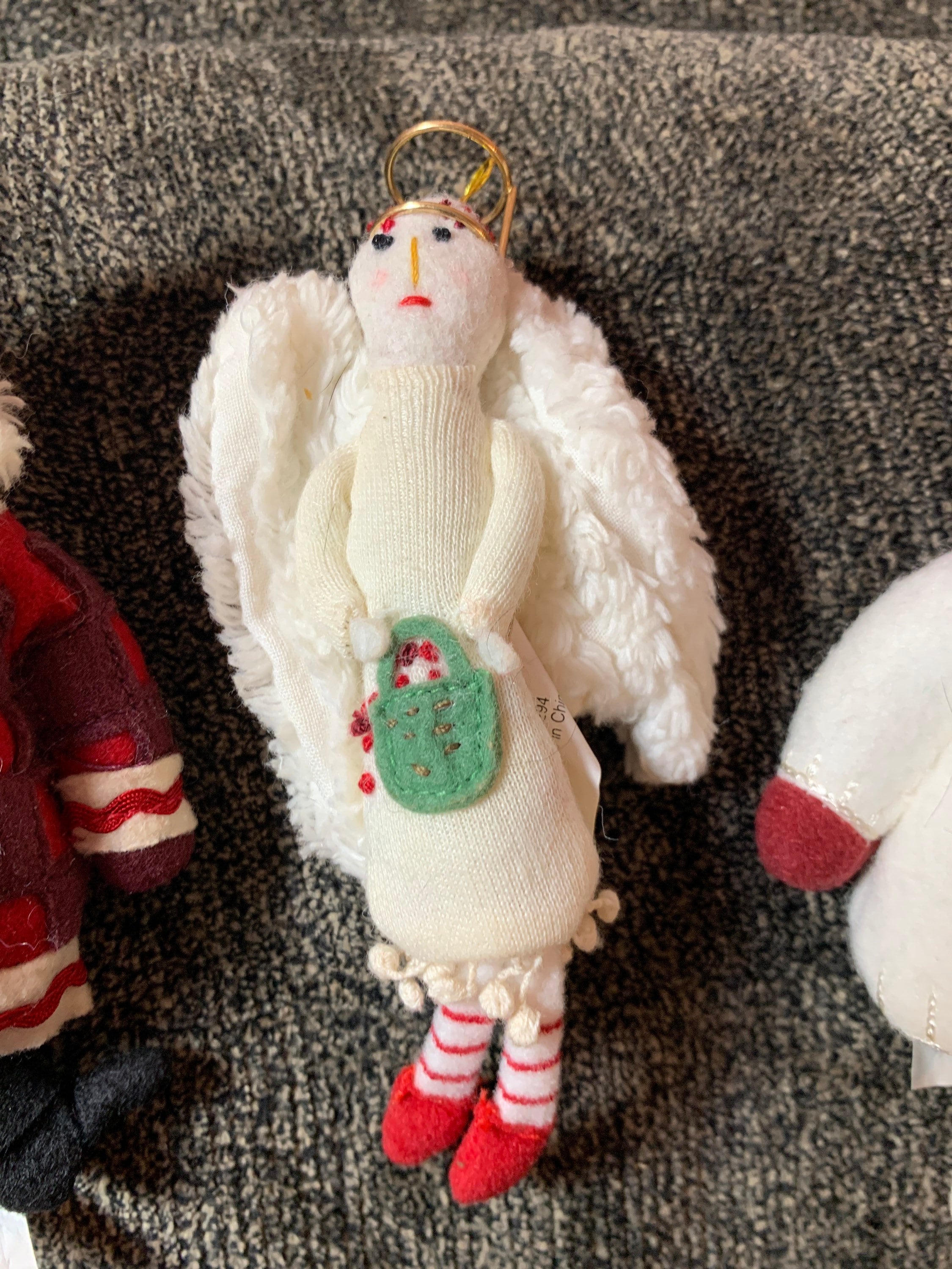 Hallmark Set of Keepsake Felt Ornaments santa and His - Etsy