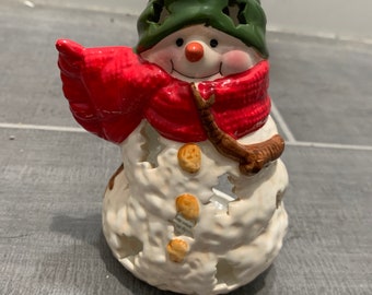 Snowman Tea Light Holder - Etsy