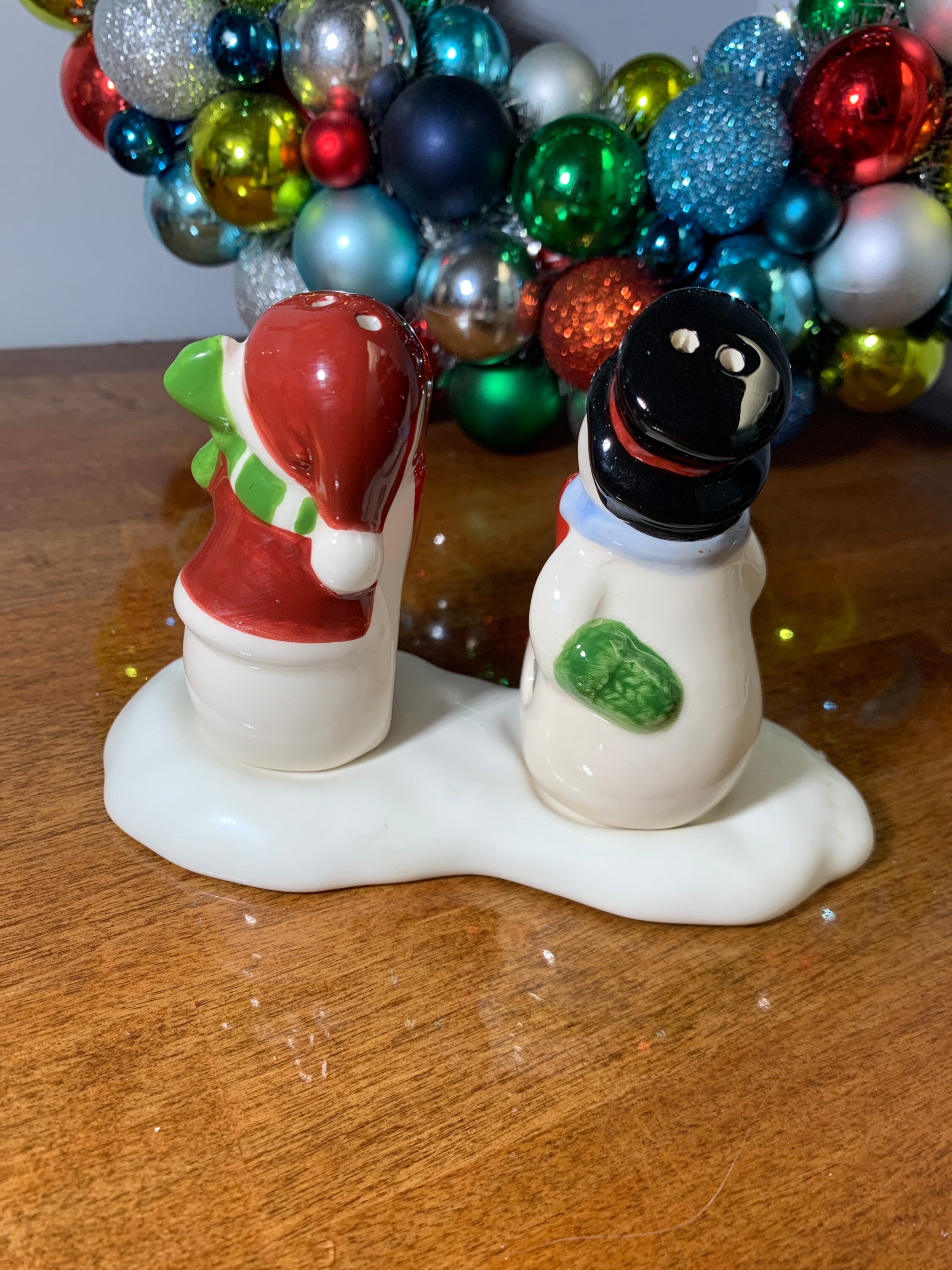 Hallmark Snowman Salt and Pepper Shaker Set Ceramic Magnetic - Etsy